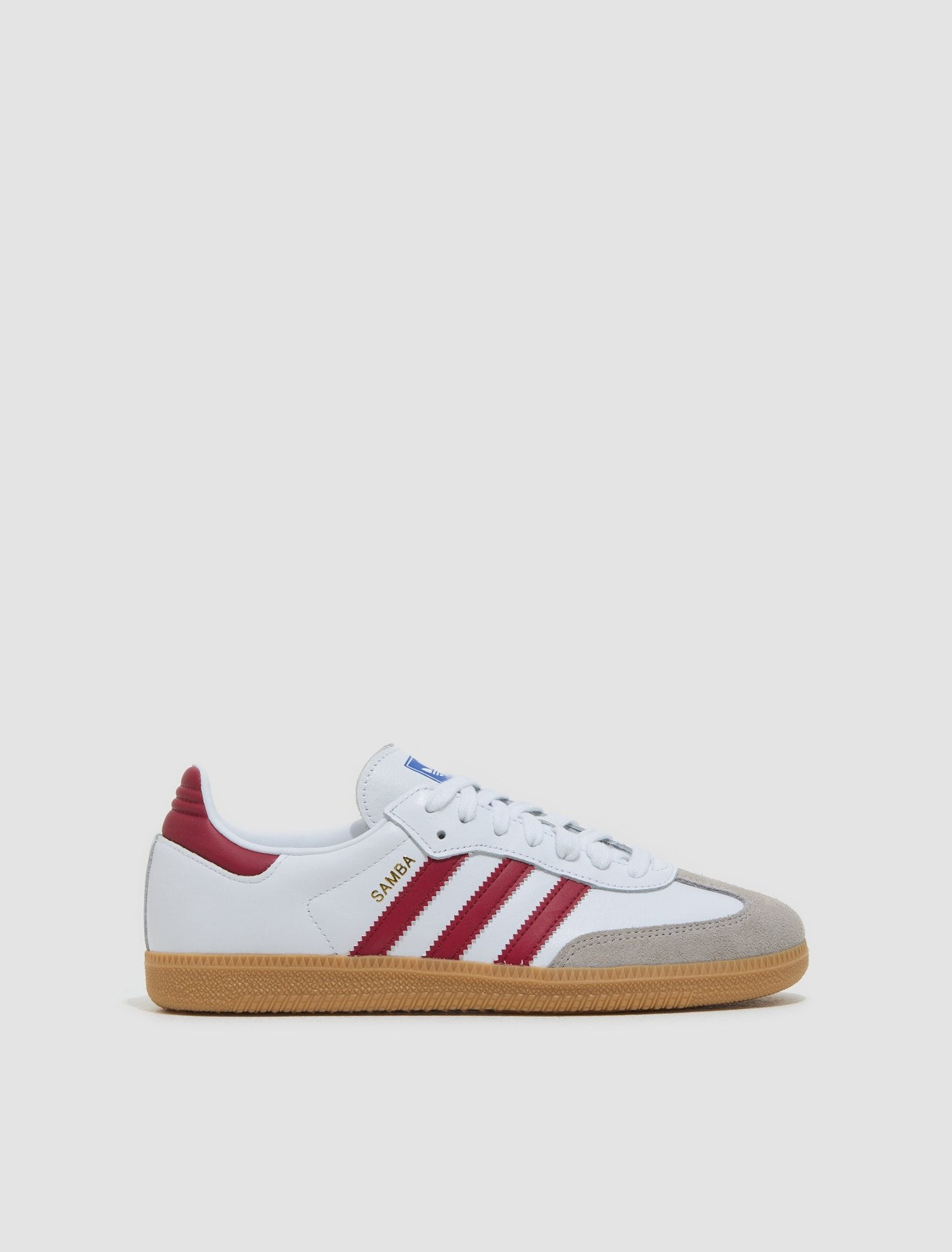 Adidas - Samba OG Sneaker in White & Burgundy - IF3813 – Voo Store